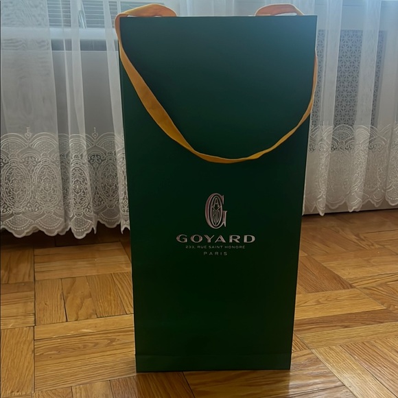 Goyard | Storage & Organization | Goyard Green Gift Bag With Orange ...